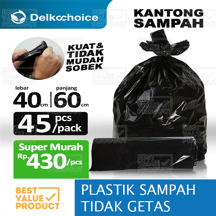 Jual KANTONG PLASTIK SAMPAH HITAM BESAR / JUMBO KUAT PREMIUM MURAH SATUAN | Shopee Indonesia