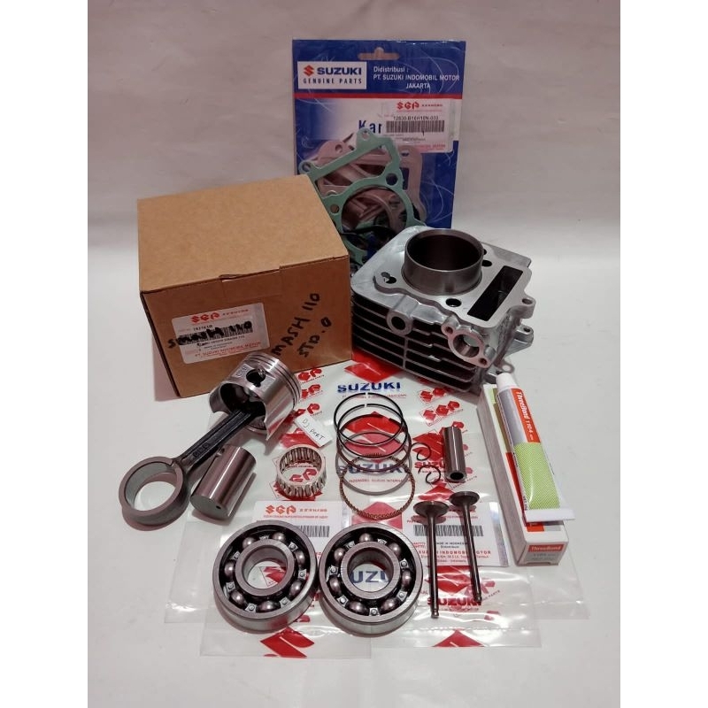 Jual Blok seher+stang seher+bearing/klep set Suzuki Smash 110 kualitas original | Shopee Indonesia