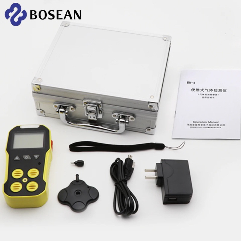 Jual Gas Detector 4 In 1 O2 CO H2S LEL Bosean BH-4A EX CH4 Monitor ...