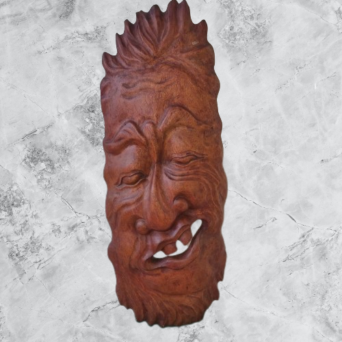 Jual Topeng Akar Motif Orang Tua Ukuran 100x40 cm | Ukiran Bali ...