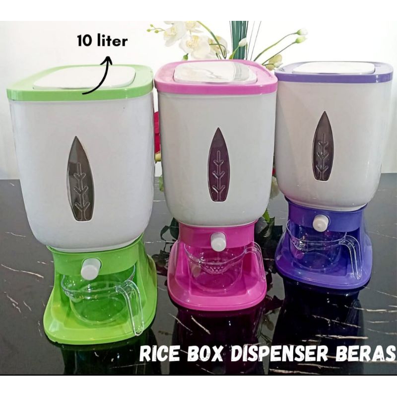Jual Rice Box Dispenser Beras Tri J 10 Liter | Shopee Indonesia