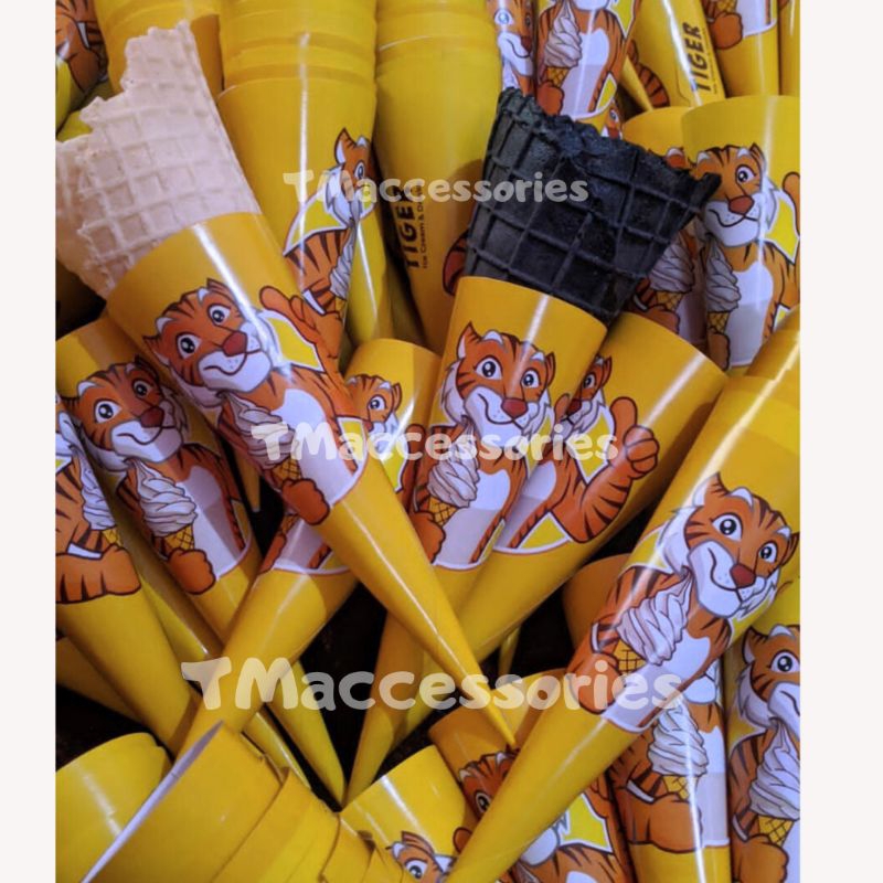 Jual KEMASAN KERTAS PEMBUNGKUS ES KRIM CUSTOM / Papercone Ice Cream Art ...