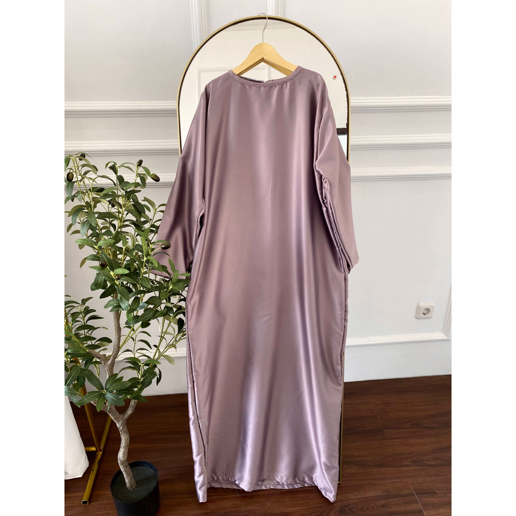 Jual Inner Dress GAMIS DALAMAN SATIN KEBAYA LENGAN PANJANG | Shopee ...