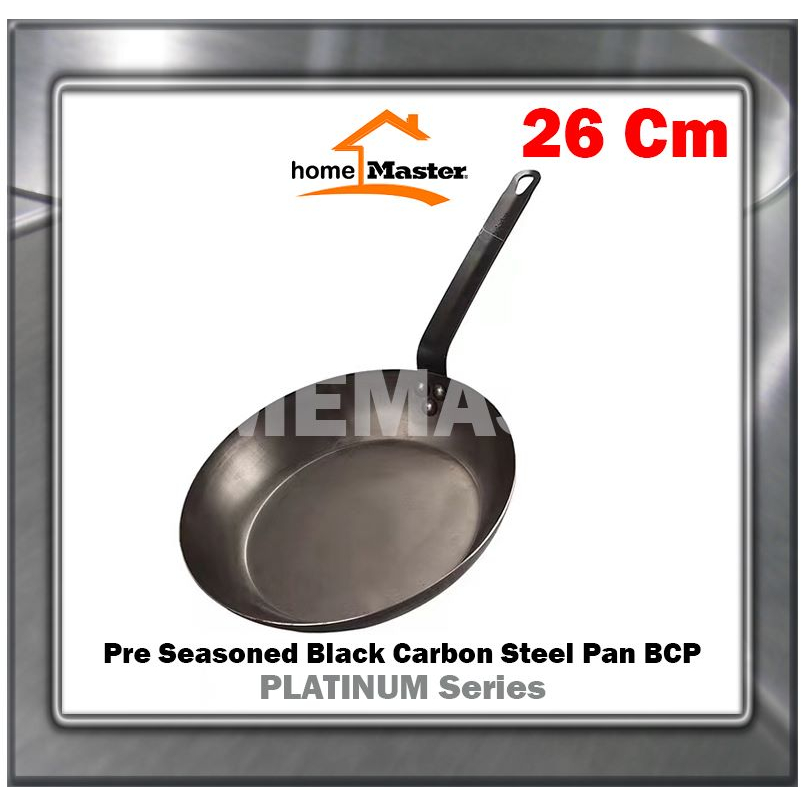 Jual Black Carbon Steel/Besi Karbon Hitam Frying Pan/Panci/Skillet 26CM ...