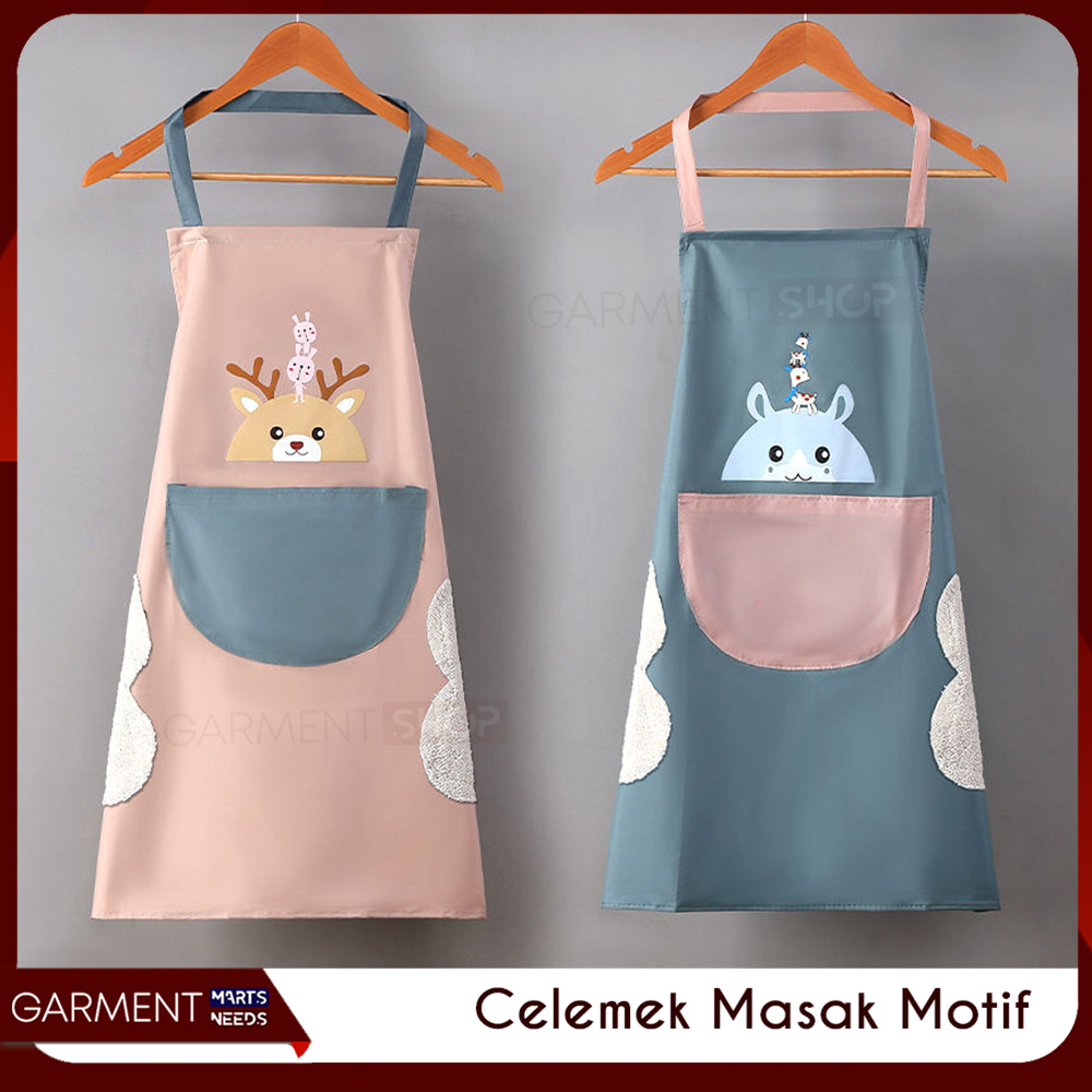 Jual CELTAR - Celemek Dapur Kantong Apron Masak Karakter Lucu Anti ...