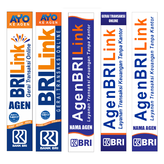 Jual Umbul-Umbul Kain Agen BRILink (Bisa Custom Design) | Shopee Indonesia