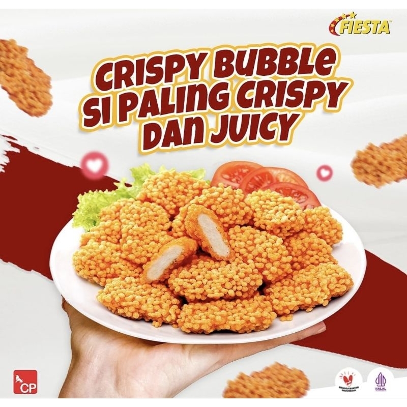 Jual fiesta nugget crispy bubble / nugget viral / fiesta nugget crispy ...