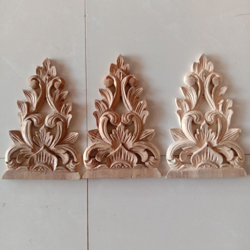 Jual Ukir Tempel Tiang Soko Ukuran Jendela Kayu Mahoni | Shopee Indonesia