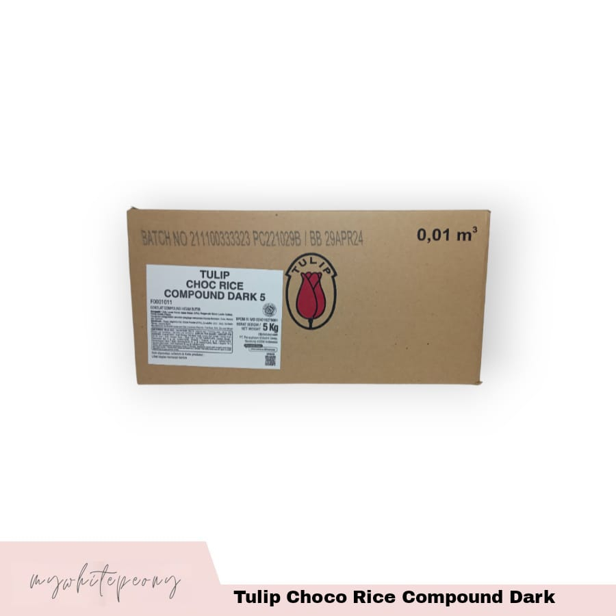 Jual Tulip Choco Rice Compound Dark Repack - 500gr | Shopee Indonesia