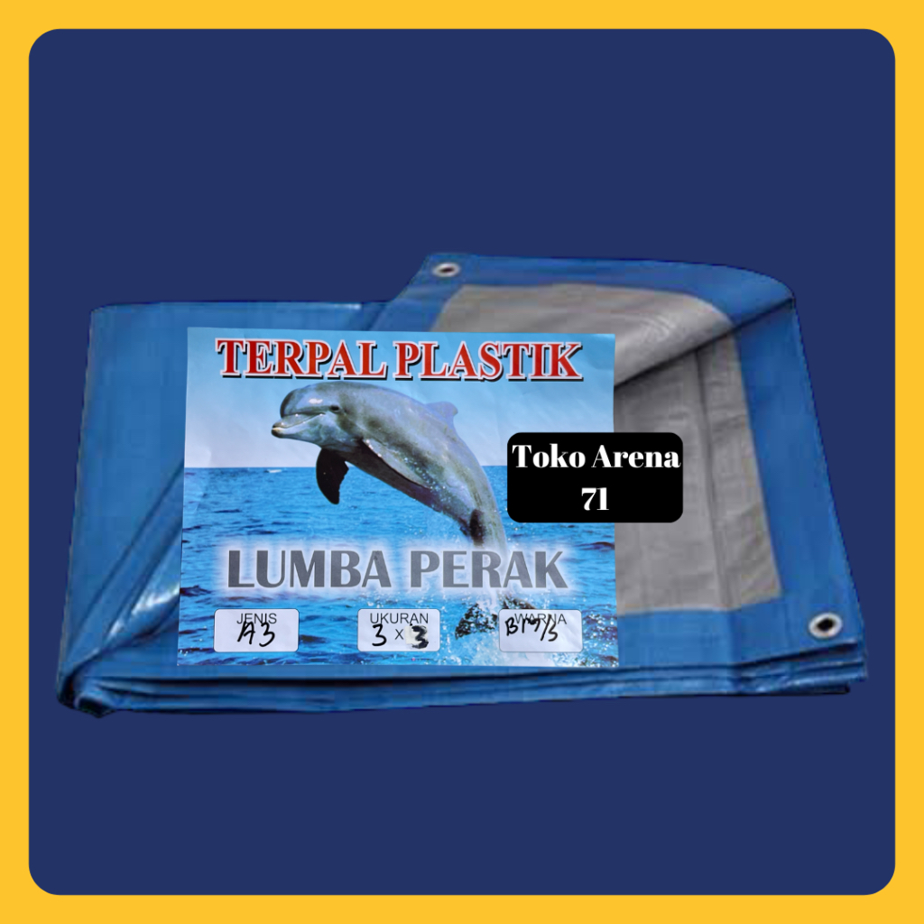 Jual Terpal Plastik A3 Serbaguna 3x3 biru silver Lumba perak | Shopee ...