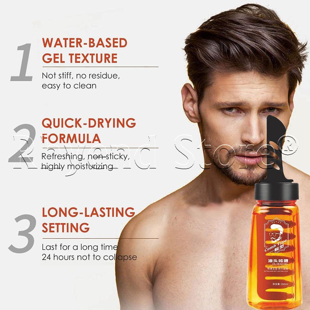 Jual GENTLEMAN GEL RAMBUT SISIR PRIA MINYAK RAMBUT DENGAN SISIR 260ML ...
