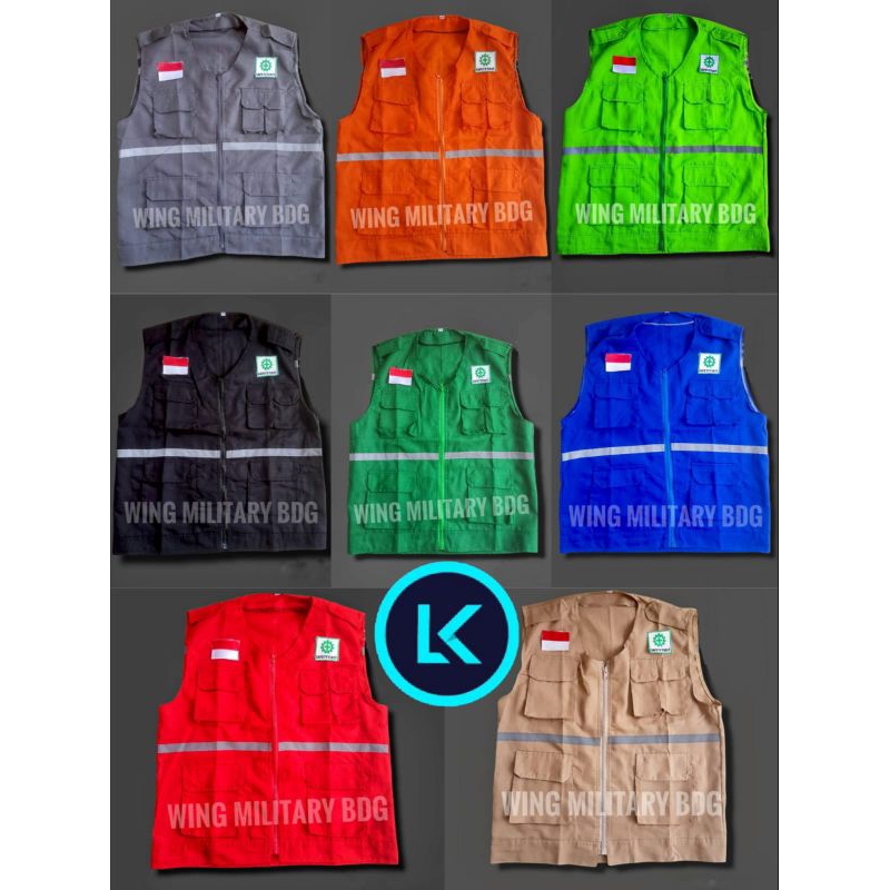 Jual Rompi Safety Proyek Free Bordir Logo Safety Bendera | Shopee Indonesia