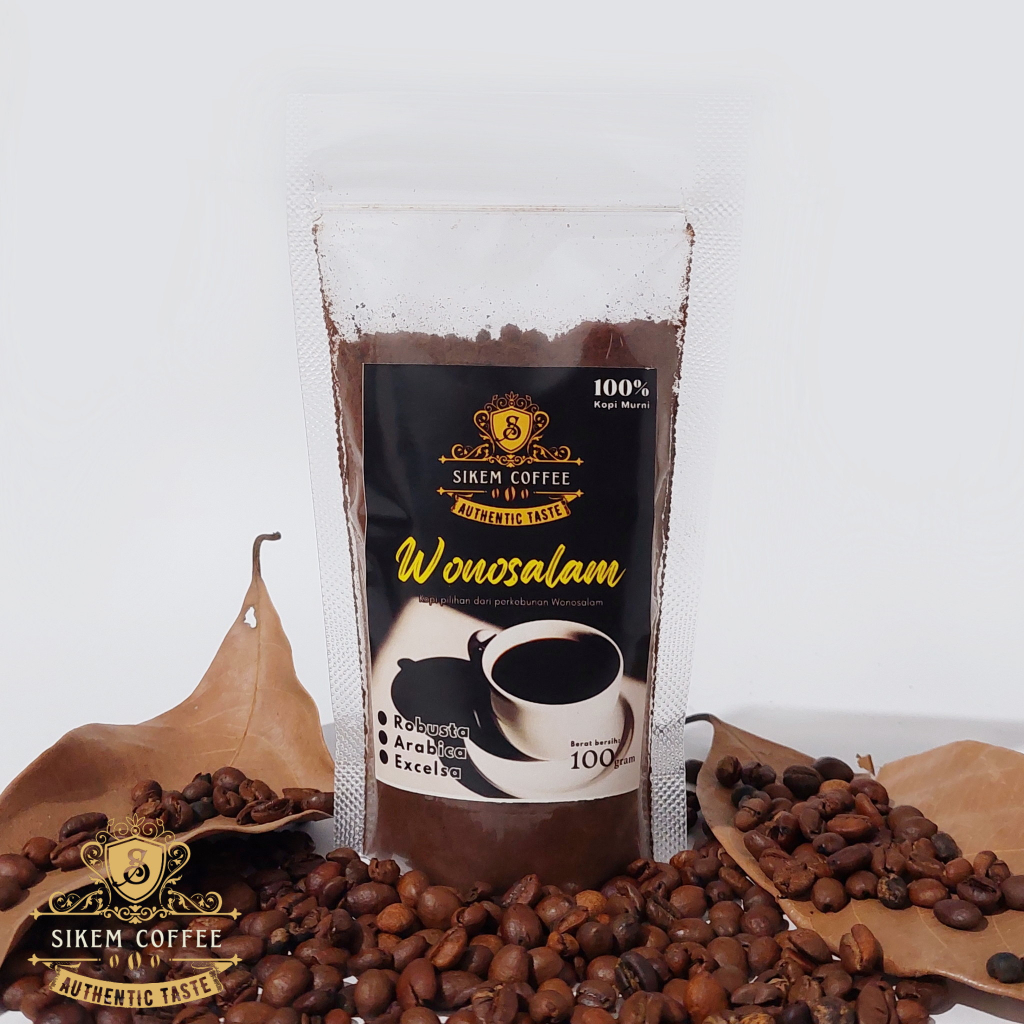 Jual Sikem Coffee Spesial Excelsa Wonosalam 100 Gram Kopi Bubuk ...