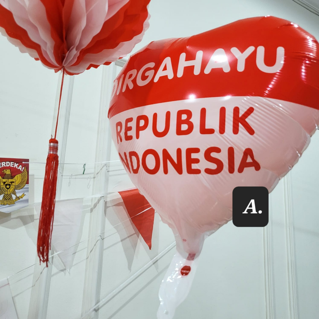 Jual Dekorasi Aksesoris Merdeka 17 Agustus Banner Bendera Balon ...