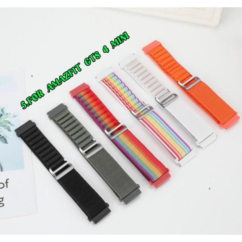 Jual Strap/Tali Jam Smartwatch For Amazfit GTS 4 Mini - 20mm Nylon ...