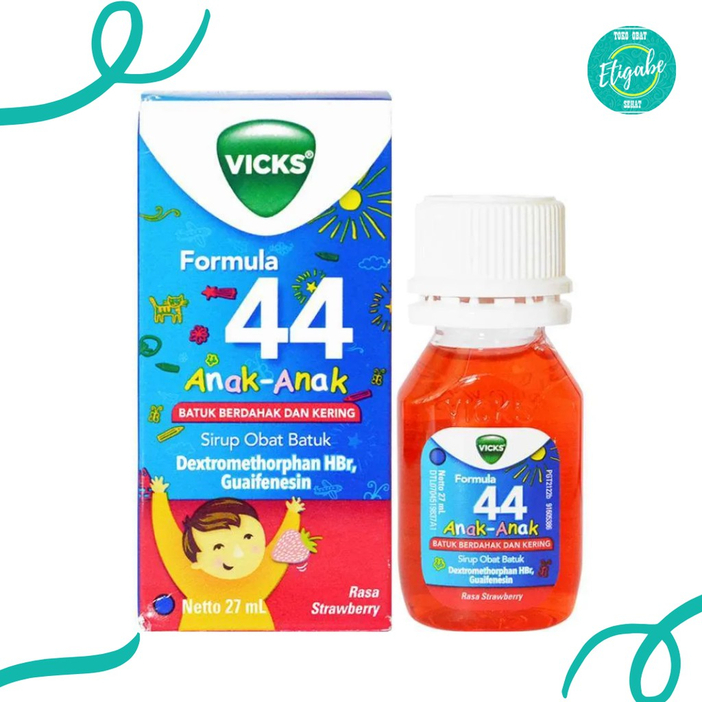 Jual Vicks Formula 44 Anak Sirup Rasa Strawberry | Shopee Indonesia