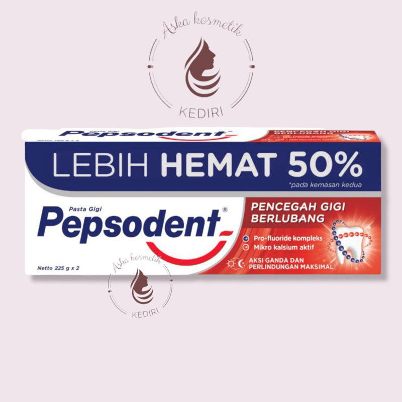 Jual PEPSODENT 225G Pasta Gigi Pencegah Gigi Berlubang | Shopee Indonesia