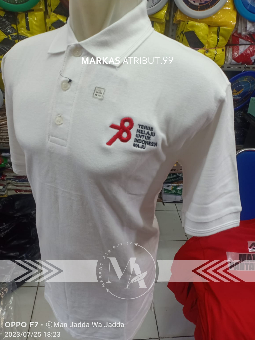 Jual KAOS COTTON HUT RI 78 / BAJU HUT RI 78 / KAOS HUT RI 2023 / POLO TSHIRT HUT RI | Shopee ...