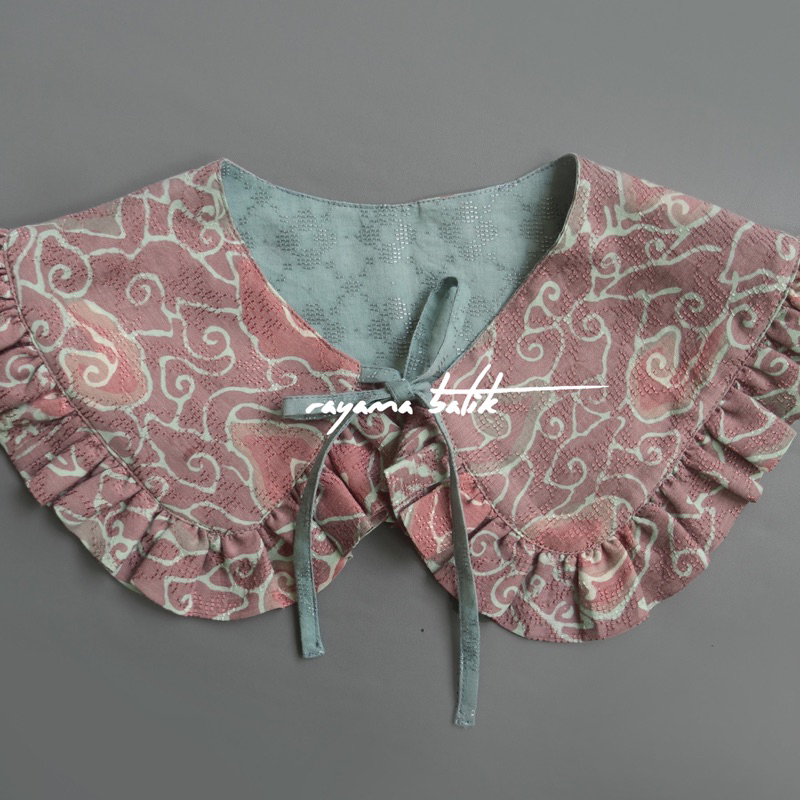 Jual Fake Collar Batik / Detachable Collar / Kerah Tambahan Batik ...