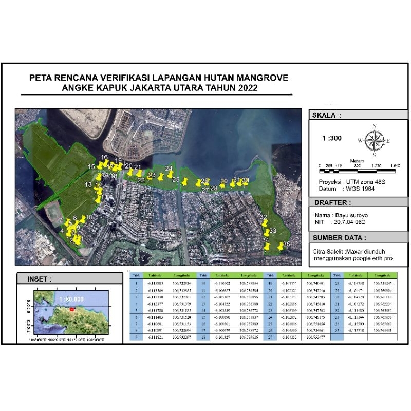 Jual Peta titik lokasi penelitian | Shopee Indonesia