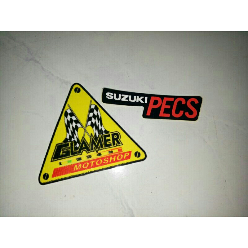 Jual Stiker Sticker Emblem Suzuki PECS Rc100 Bravo Rc110 Crystal ...