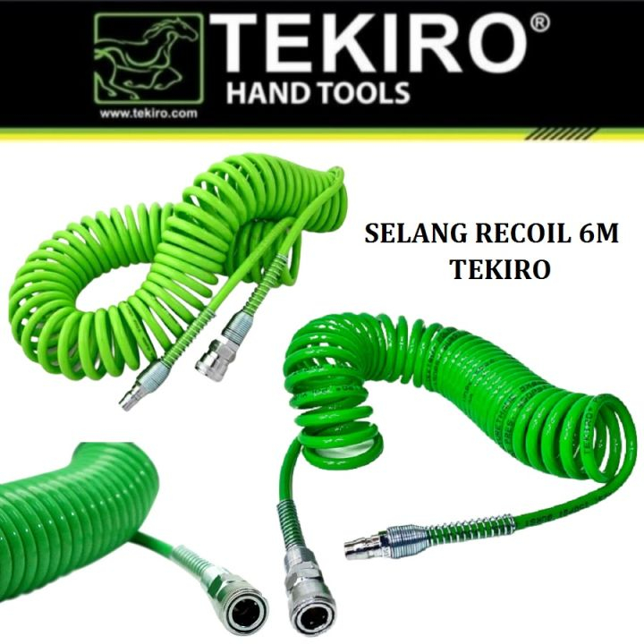 Jual Selang Recoil Tekiro Spiral 6 Meter/Selang Kompresor Tekiro ...