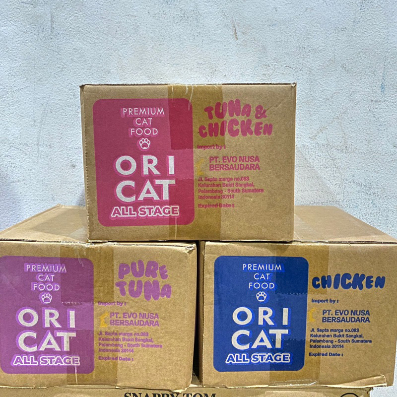 Jual Oricat ori cat makanan kucing basah pouch sachet 1dus isi 24pcs ...