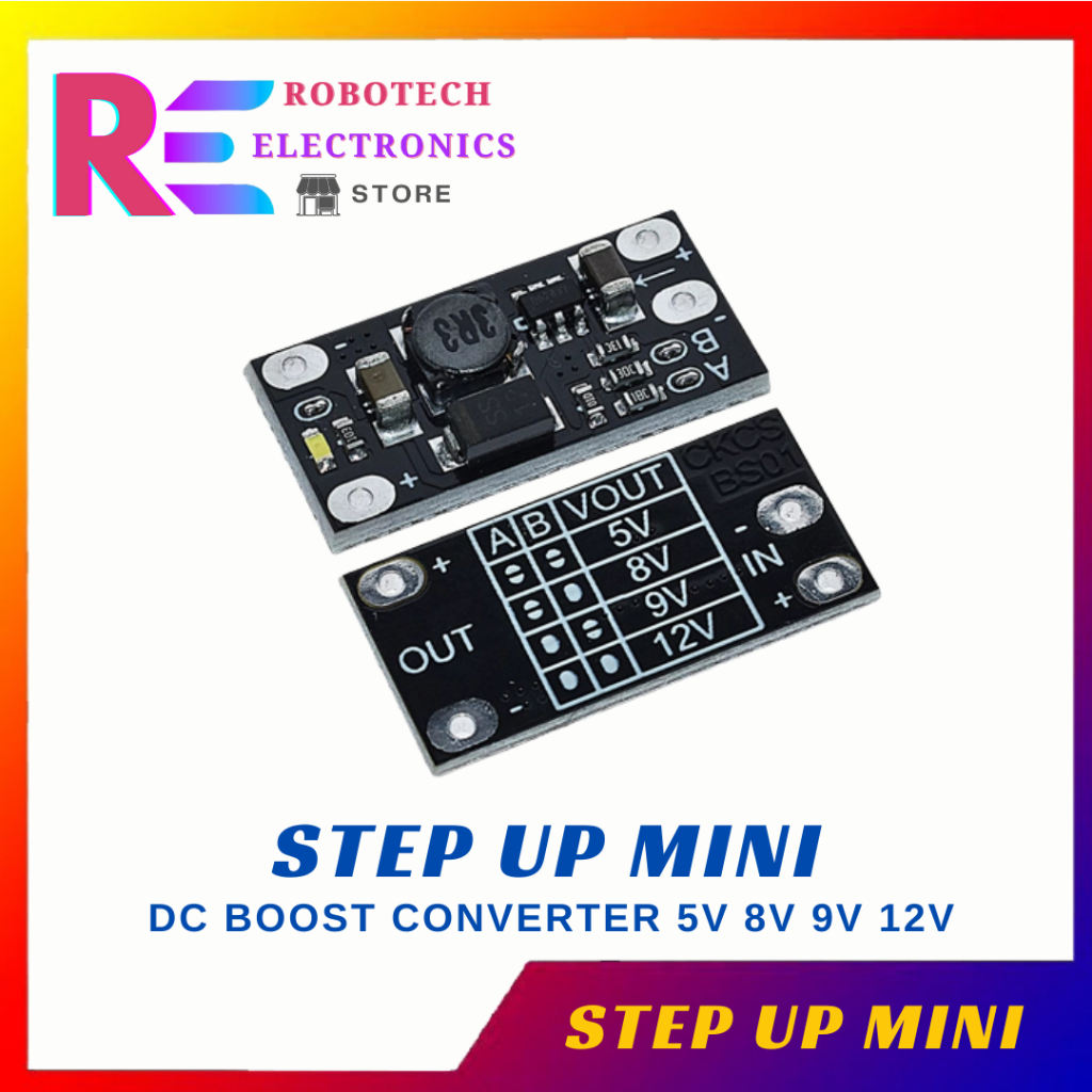 Jual Step Up Mini Boost Dc to Dc Converter 5V 8V 9V 12V | Shopee Indonesia
