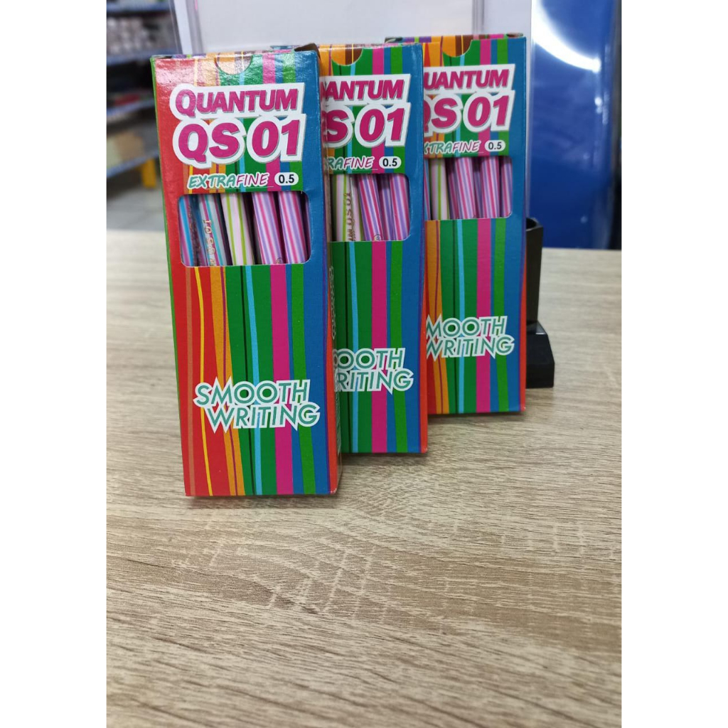 Jual BALLPOINT / BULPEN / PULPEN QUANTUM 1 PACK | Shopee Indonesia