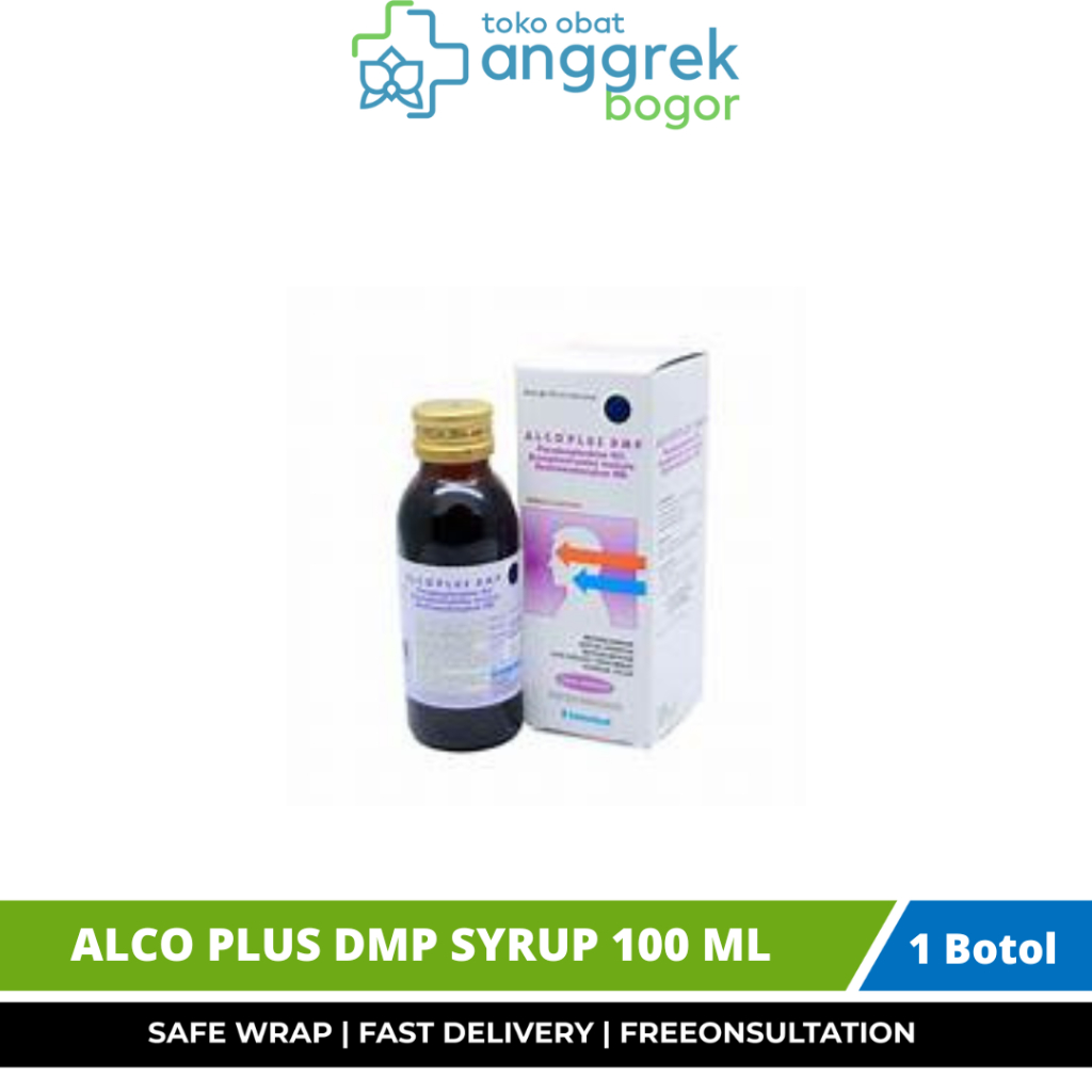 Jual ALCO PLUS DMP SYRUP 100 ML/OBAT BATUK/BERSIN BERSIN/HIDUNG ...