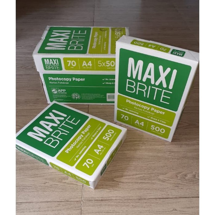 Jual Kertas HVS F4 70 gram MAXIBRITE | per rim | Shopee Indonesia