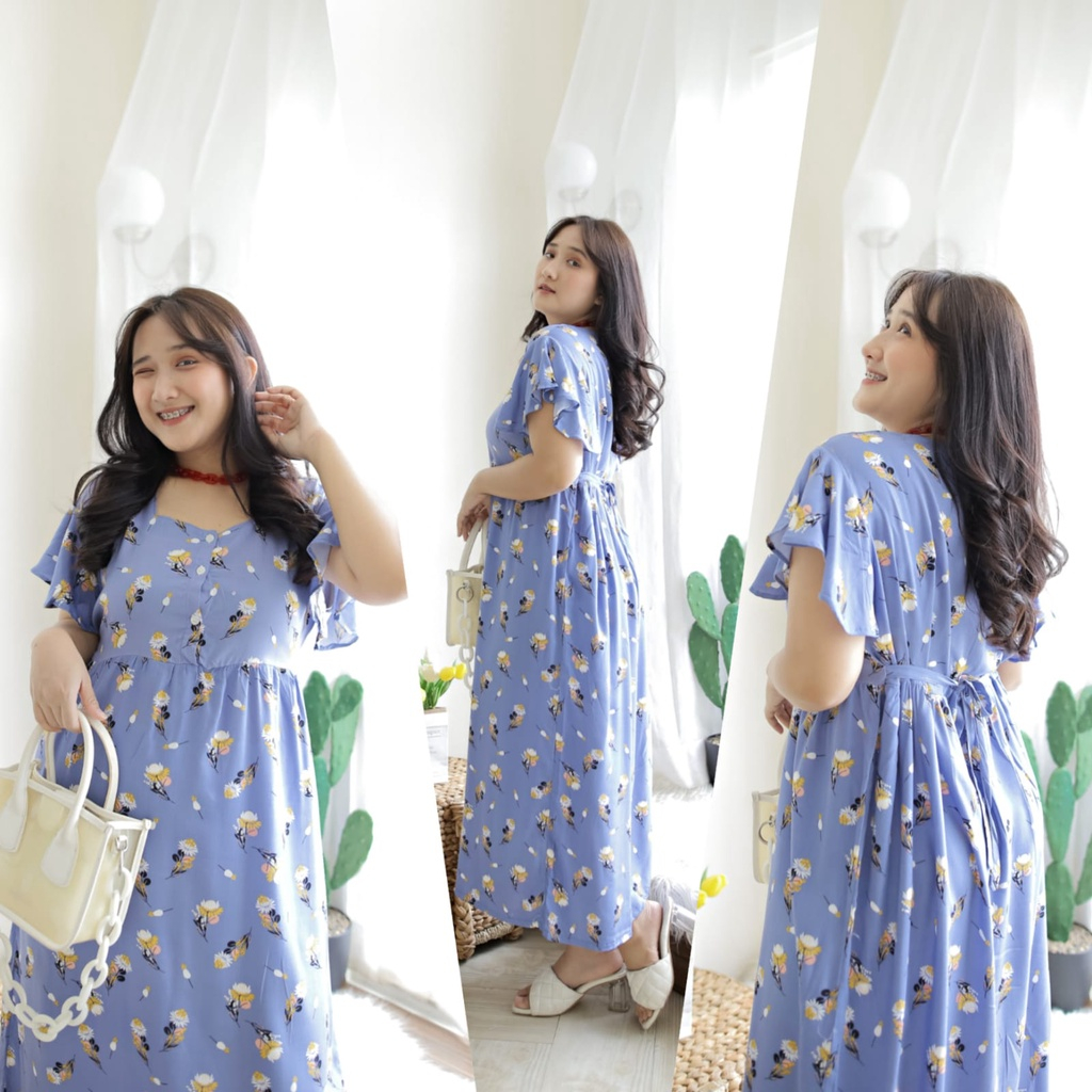 Jual Lyla dress by Oriani Daster Long dress JUMBO LD 140 & LD 120 ...