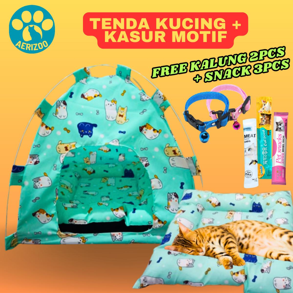 Jual Tenda Kucing Anjing Tempat Tidur Portable Bisa Dilipat dan Dicuci ...