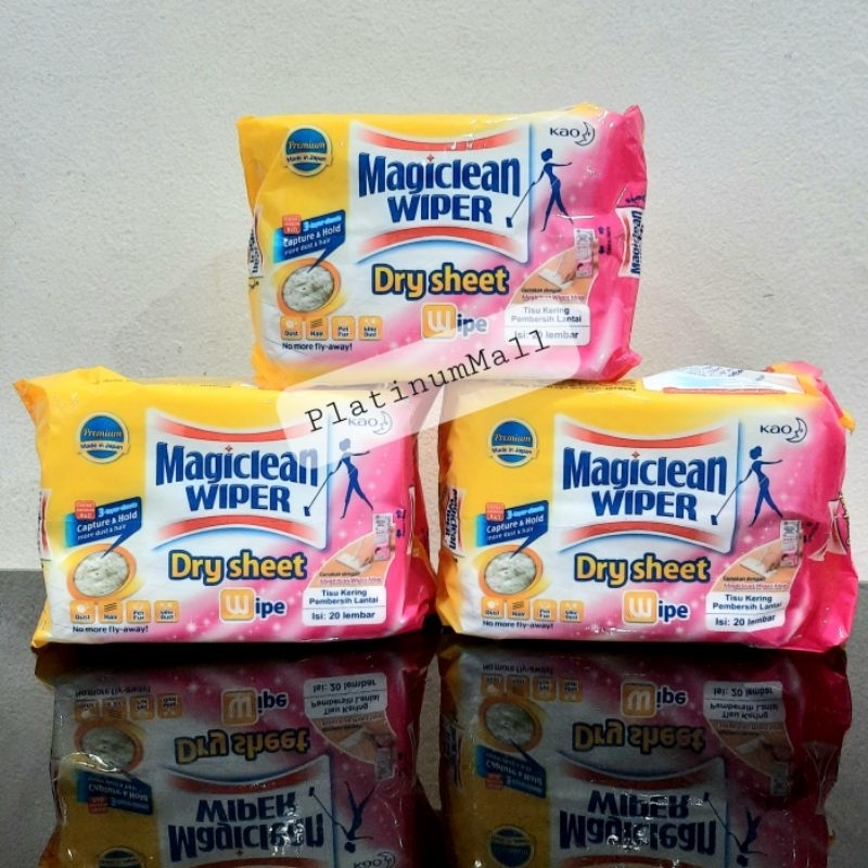 Jual Magiclean Wiper Wet Sheet isi 8 tissue basah / Magiclean Dry Sheet ...