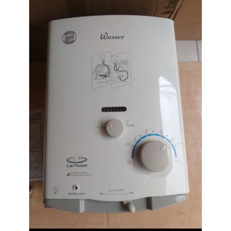 Jual Wasser Water Heater Gas LPG 5 Liter WH-506A/509B | Shopee Indonesia