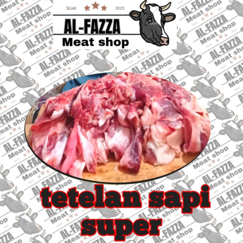 Jual tetelan daging sapi super kadar 85cl 1kg | Shopee Indonesia