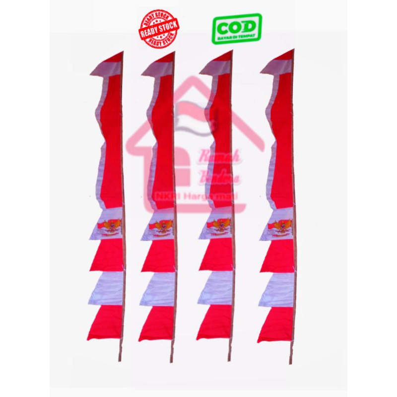 Jual bendera umbul-umbul gergaji 8 mata | Shopee Indonesia