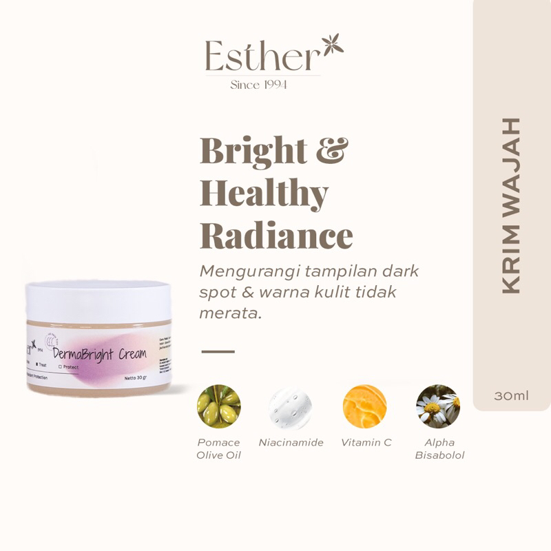 Jual Esther Dermabright Cream 30gr - Cream Vitamin C Niacinamide ...