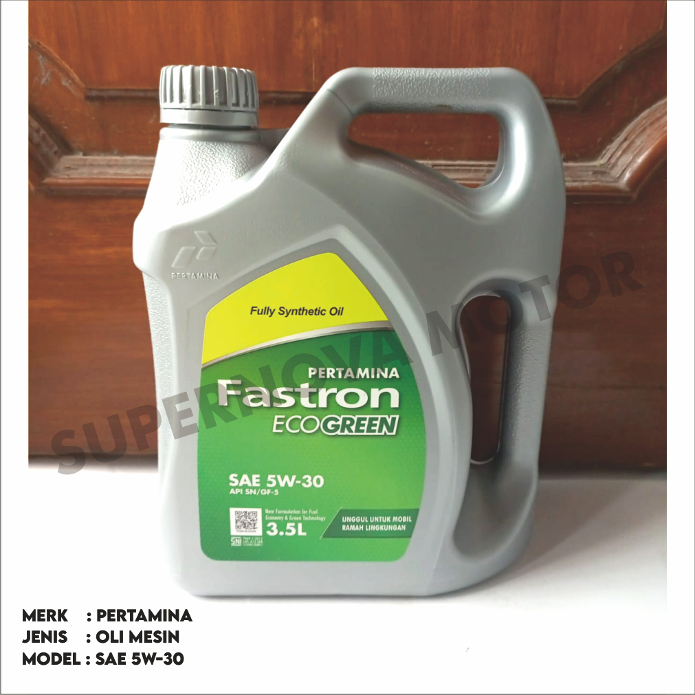 Jual OLI MESIN PERTAMINA FASTRON ECOGREEN SAE 5W-30 KEMASAN JERIGEN 3.5 ...