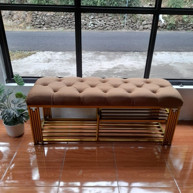 Jual sofa bench/kursi rak sepatu/bangku120cm | Shopee Indonesia