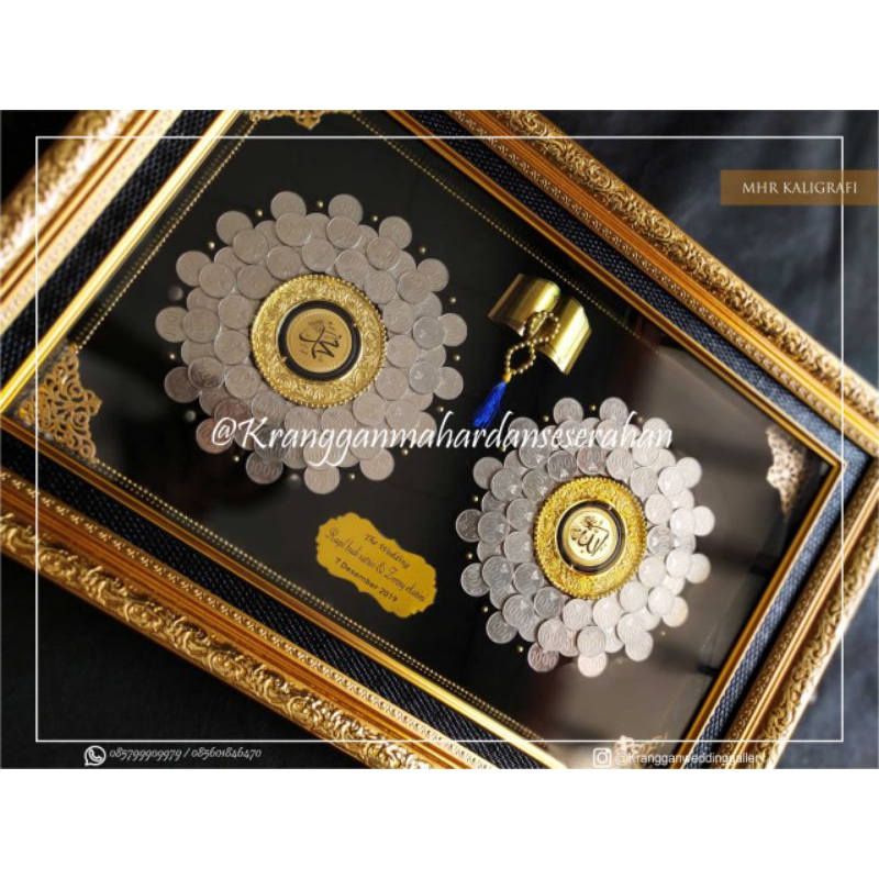 Jual Mahar koin melingkar kaligrafi Lafalz Allah Muhammad | Shopee ...