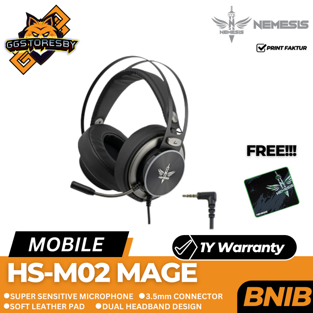 Jual Nyk Hs-M02 Mage Gaming Headset | Shopee Indonesia