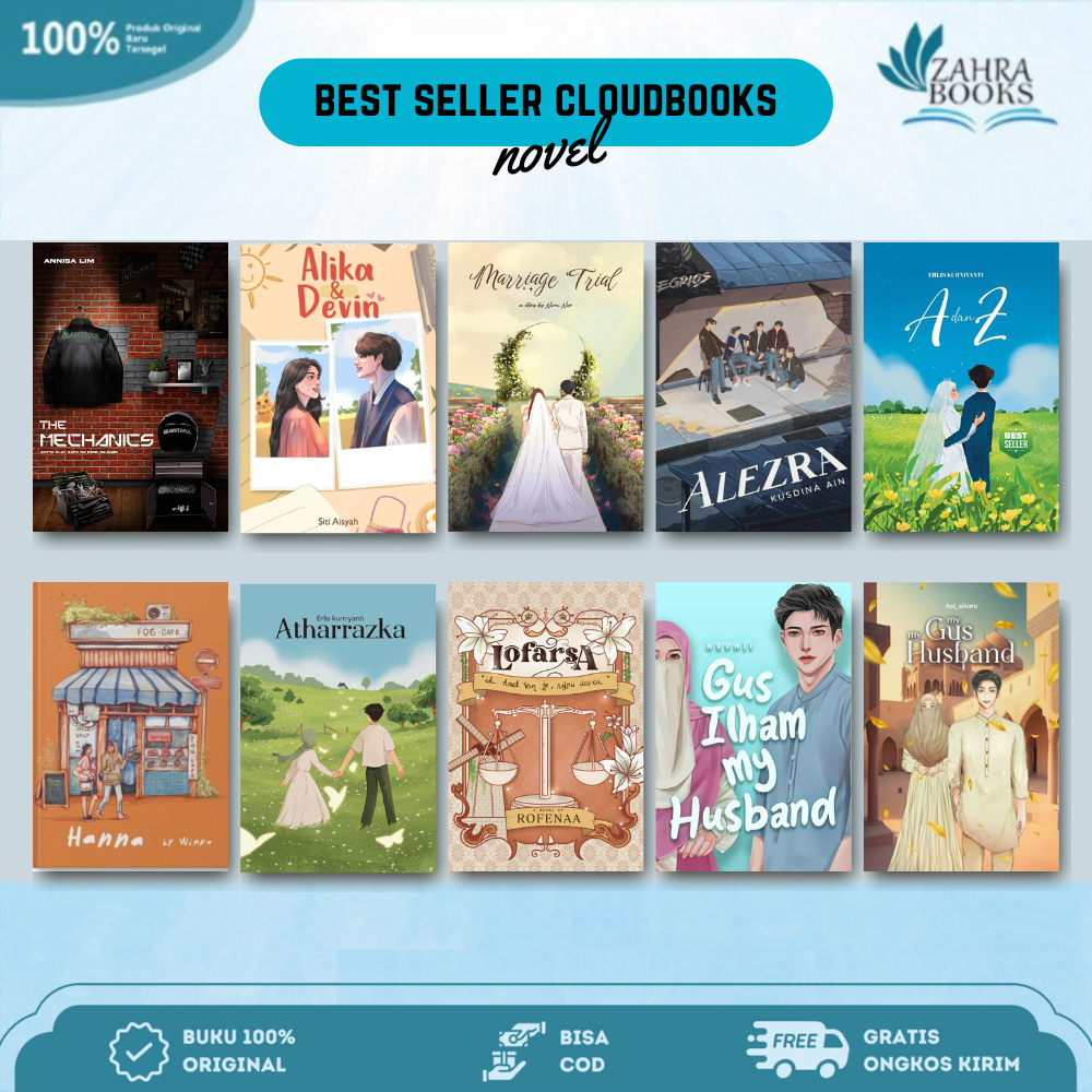 Jual NOVEL BESTSELLER PENERBIT CLOUDBOOKS (SECRET ADMIRER, HANNA, GRAZIANO, ALEZRA, IMAMA AL ...