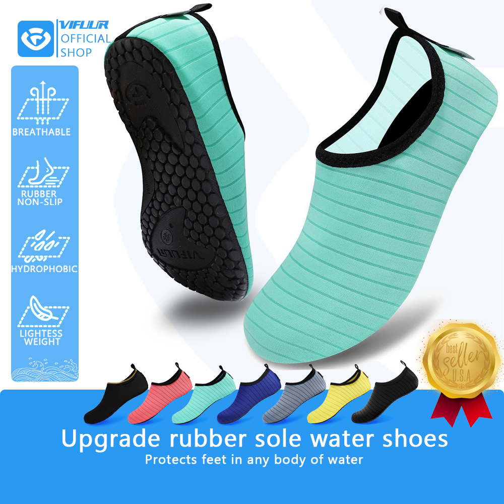 Jual Sepatu Aqua untuk Wanita Pria Barefoot Sepatu Berenang Bernapas ...