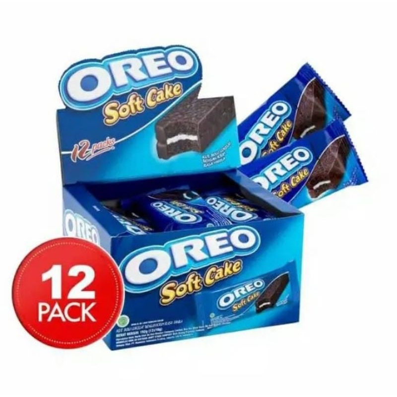 Jual SS- 1 Box 12Pcs Oreo Soft Cake / Bolu Oreo Soft Cake / Bolu Oreo ...