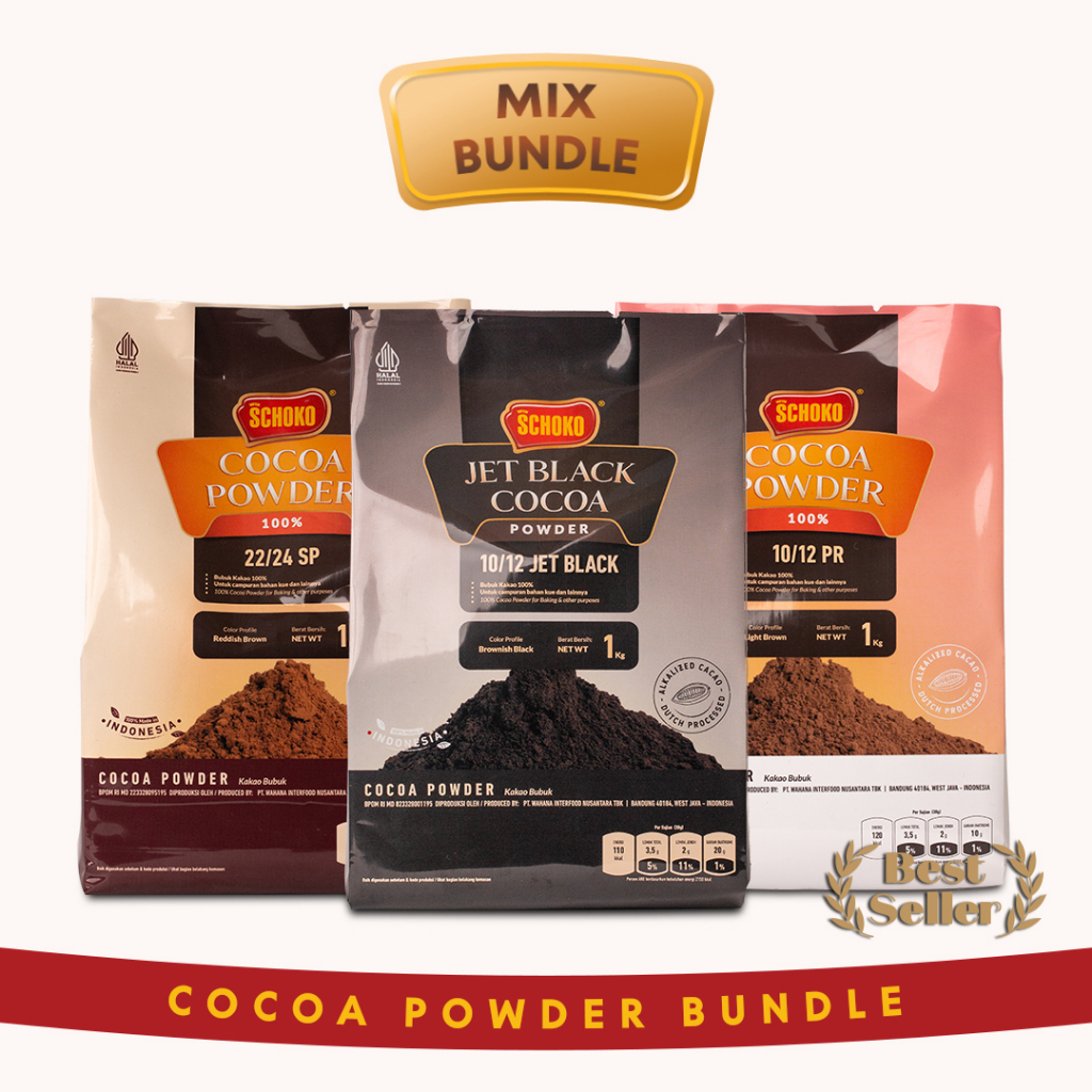 Jual SCHOKO Bundling Best Seller Cocoa Powder - 3x 1kg | Shopee Indonesia