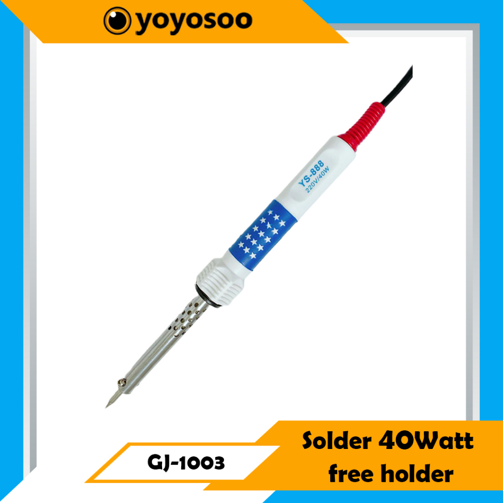 Jual Alat Solder Nasa 40 watt with grid 5 star Dan Solder Plastik 40w ...