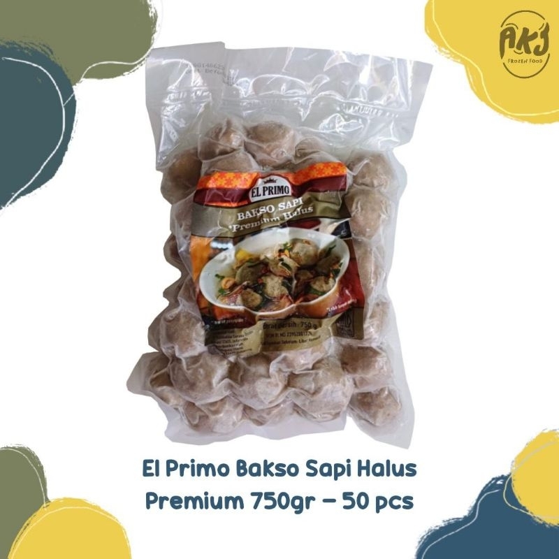 Jual El Primo Bakso Sapi Halus Premium 750gr - 50 Pcs | Shopee Indonesia