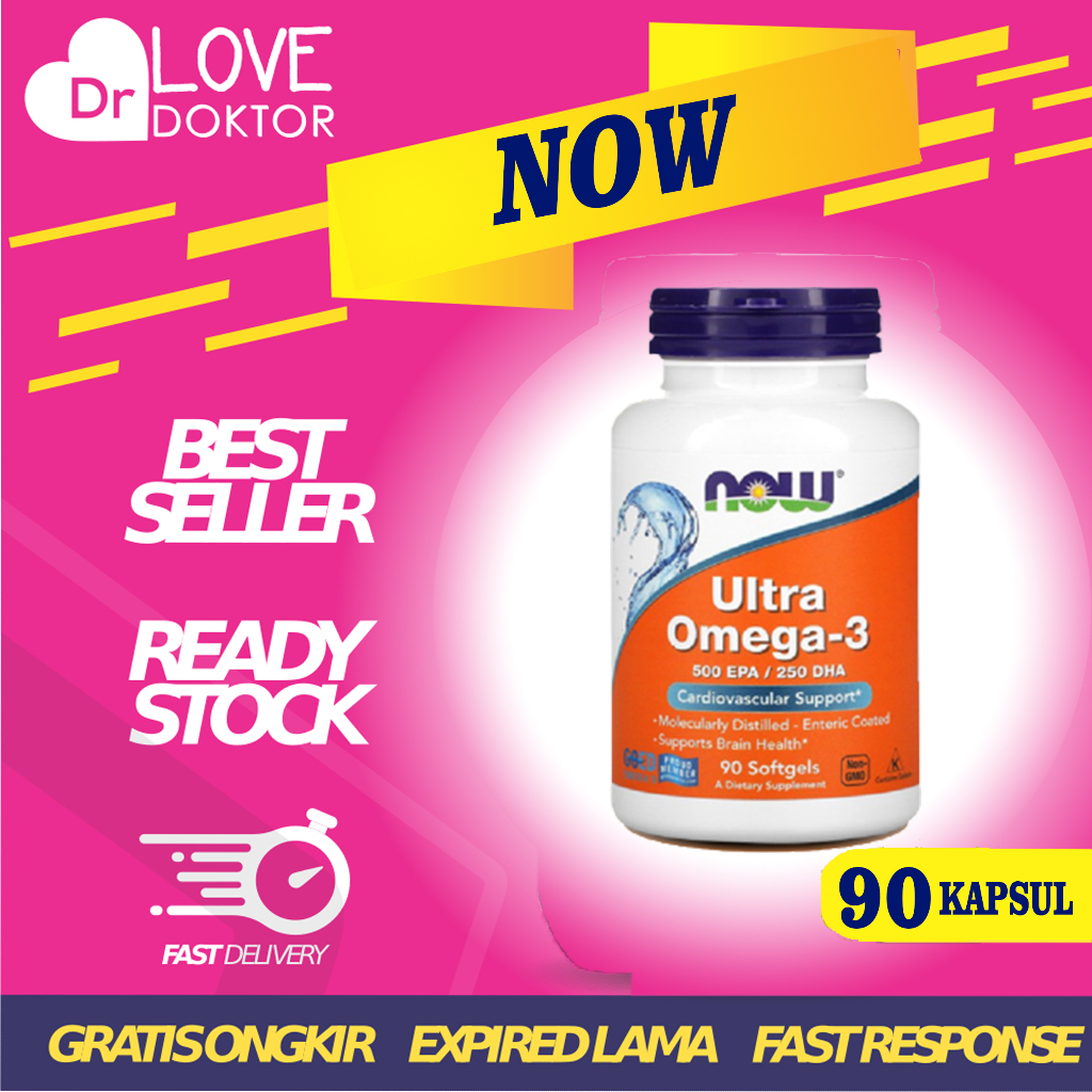 Jual NOW ULTRA OMEGA 3 FISH OIL 500 EPA/250 DHA SUPLEMEN MINYAK IKAN MENURUNKAN TEKANAN DARAH ...