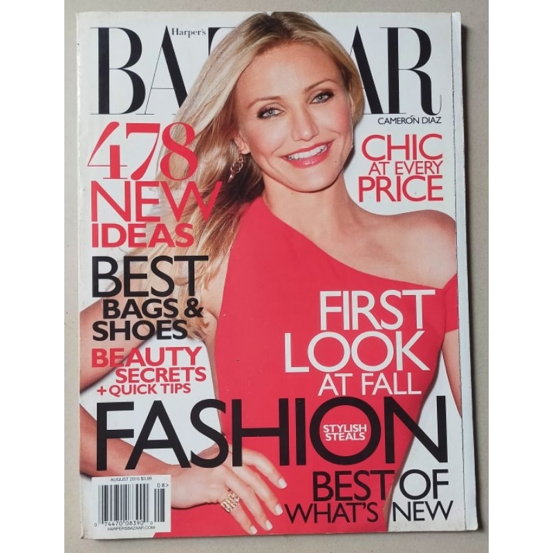 Jual Majalah Import Harper's Bazaar August 2010 : Cameron Diaz | Shopee Indonesia